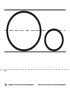Display letter O – Worksheet Village